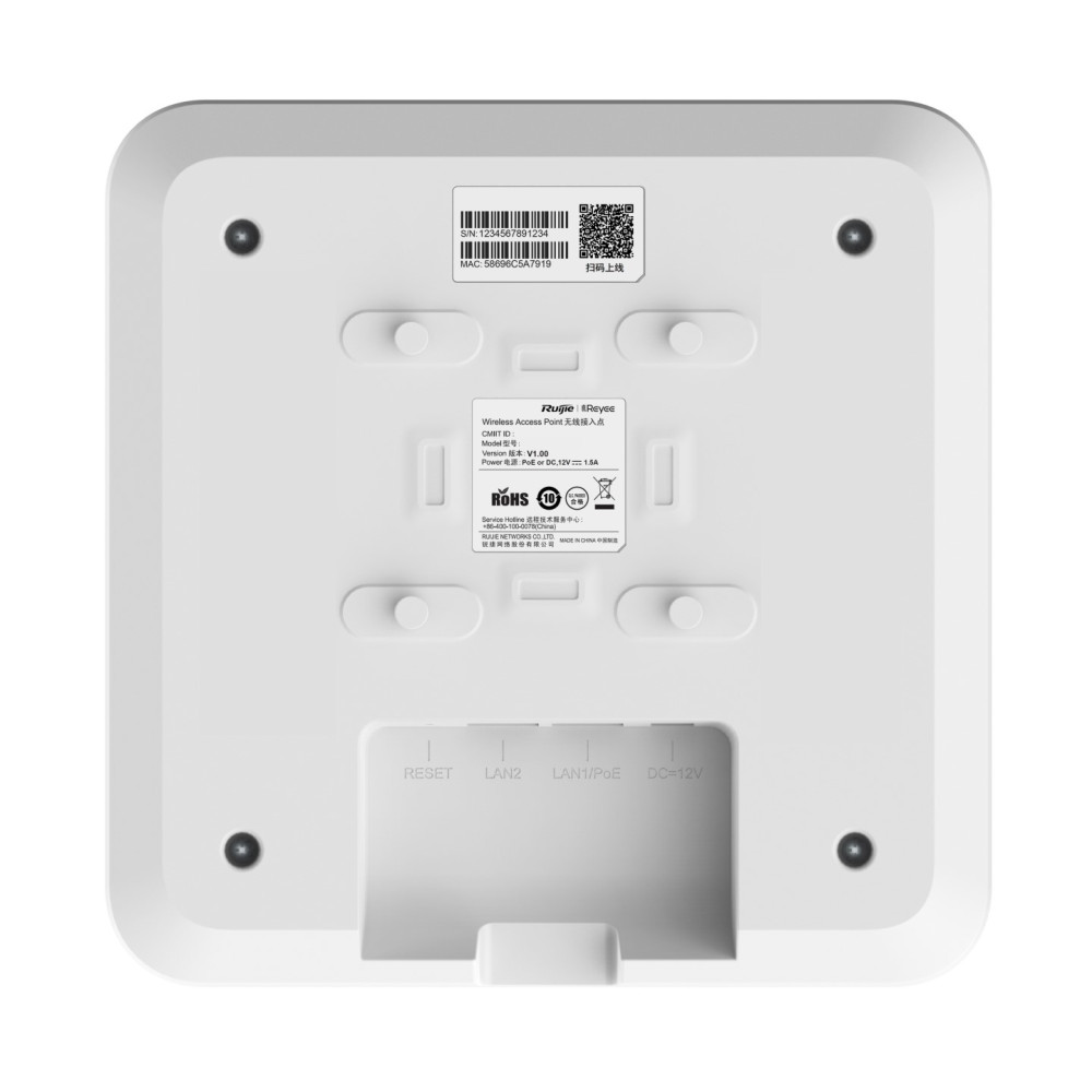 Access Point Wi-Fi 6 RG-RAP2260(E) Ruijie Networks - Switch - Aikom ...