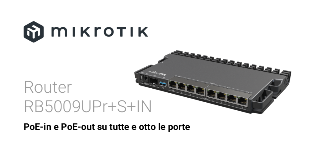 Nuovo router MikroTik RB5009UPr+S+IN per ISP di piccole dimensioni ...