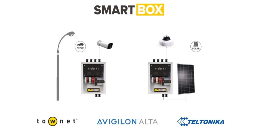 Scopri i sistemi di alimentazione ciclica o solare Townet per telecamere Avigilon Alta - Aikom ...