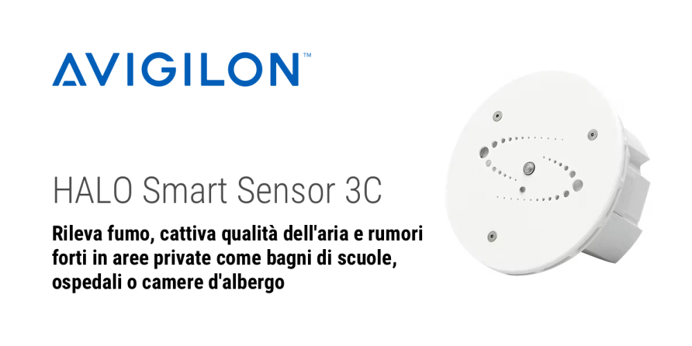 Scopri il sensore intelligente HALO 3C: il nuovo arrivato in casa Avigilon - Aikom Technology